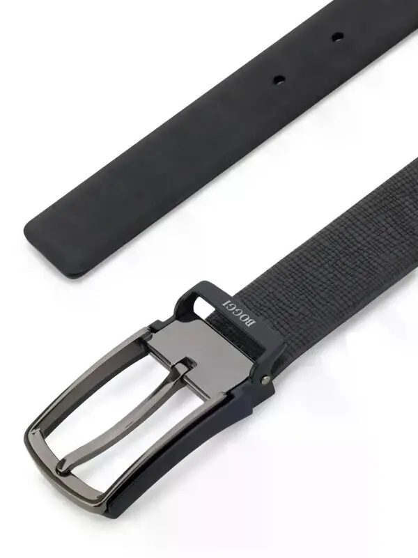 Boggi Milano Reversible Leather Belt - Black