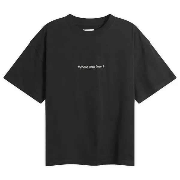 HONOR THE GIFT Where You From T-shirt - Black