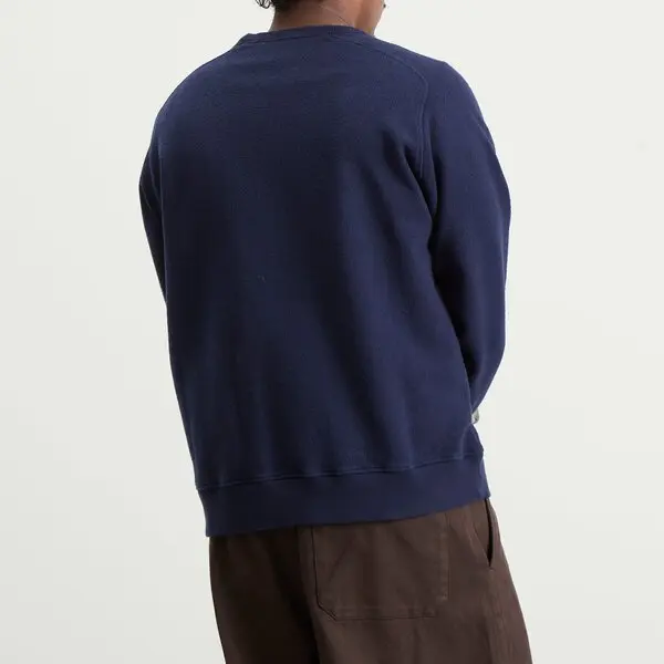 You Must Create Textured Almost Grown Sweatshirt - Navy
