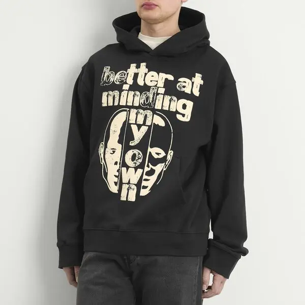 HONOR THE GIFT Better At Minding My Own Hoodie - Black