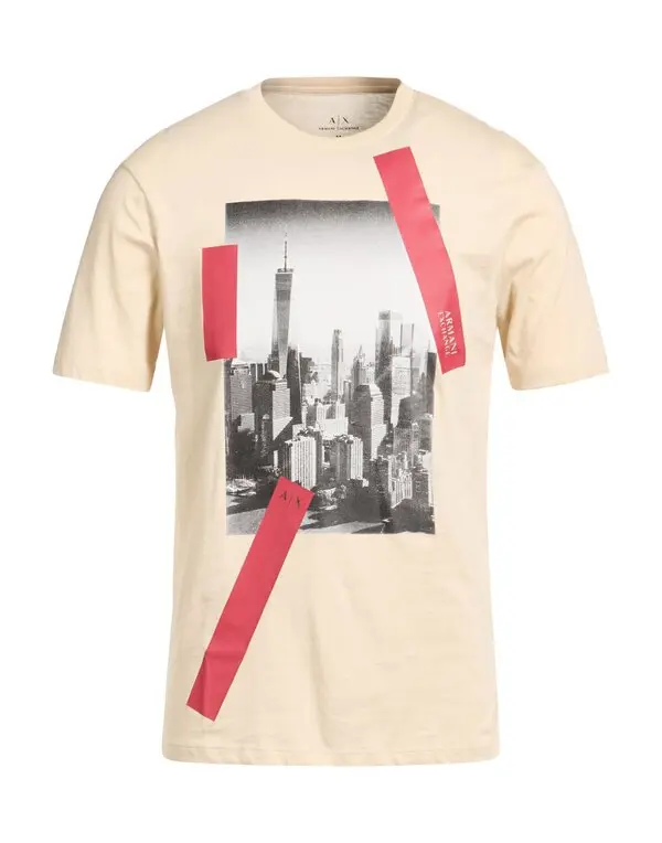 Armani Exchange T-shirt Size Cotton - Beige