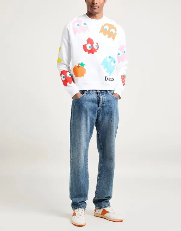 Dsquared2 Sweatshirt In Cotton And Elastane