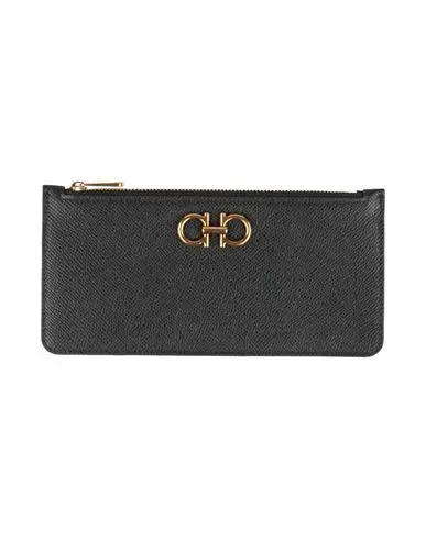 FERRAGAMO Cardholder Calfskin - Black