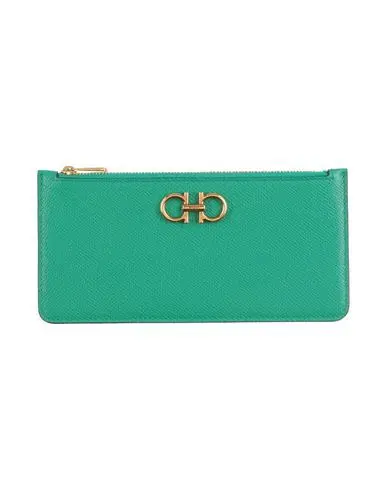 FERRAGAMO Cardholder Calfskin - Green