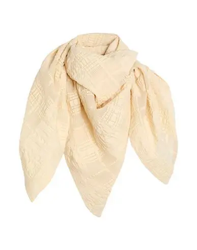 ALYSI Scarf Sand Viscose, Cotton, Polyamide, Linen - Beige