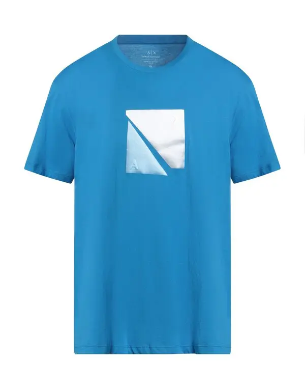 Armani Exchange T-shirt Size Cotton - Azure