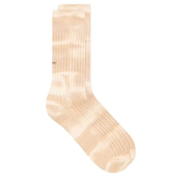 ROTOTO Tie Dye Ribbed Crew Sock