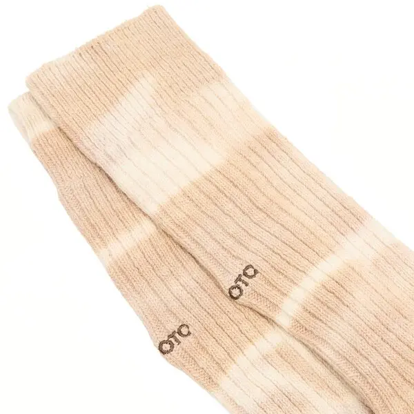 ROTOTO Tie Dye Ribbed Crew Sock