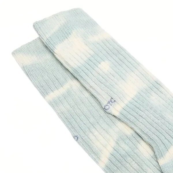 ROTOTO Tie-dyed Ribbed Crew Socks