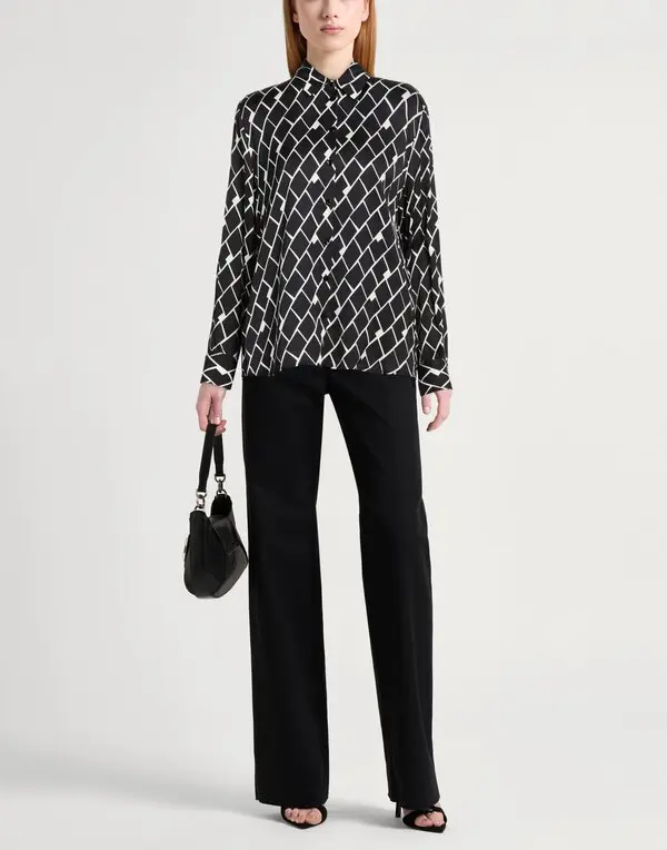 Alpha Studio Geometric Print Shirt