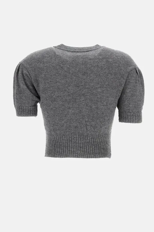 Simone Rocha Short Cashmere Cardigan - Grey