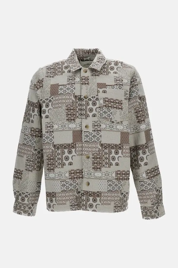 LES DEUX Giacca Camicia Jacquard - Multicolore