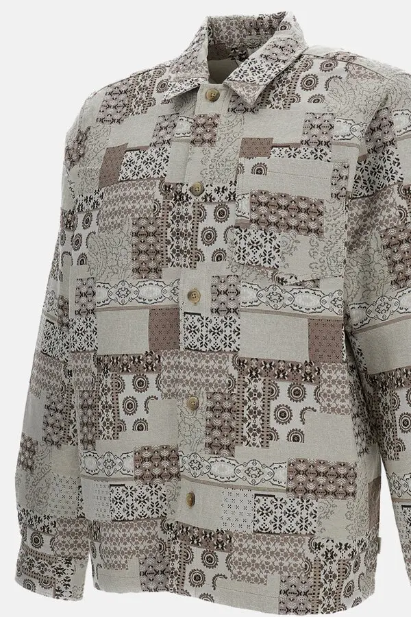 LES DEUX Giacca Camicia Jacquard - Multicolore