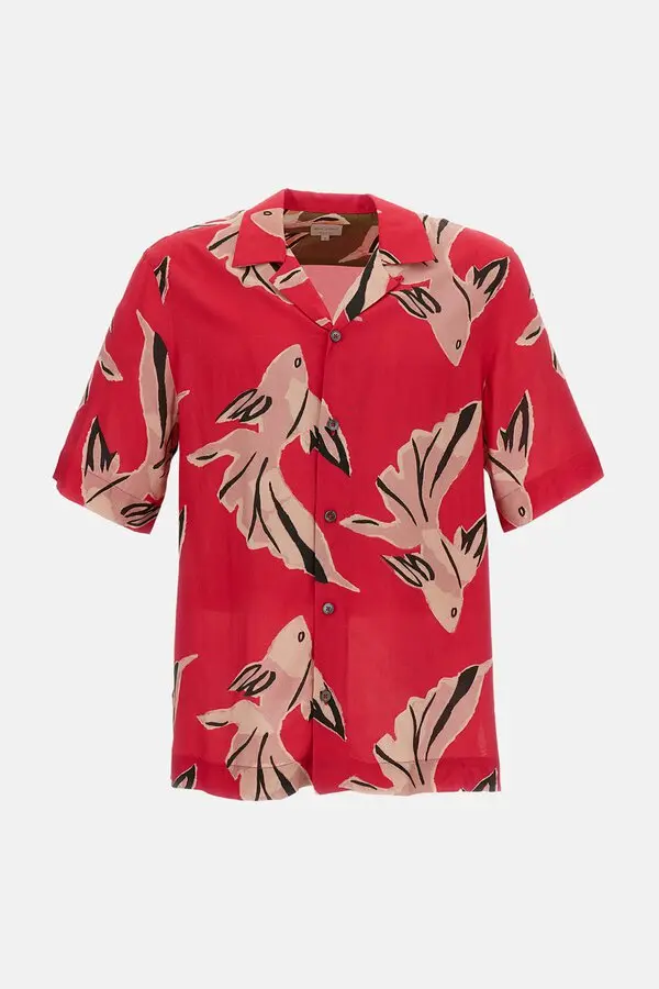 Paul Smith Oversized Short-sleeved Shirt - Red