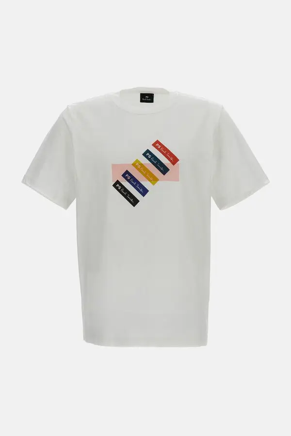 Paul Smith Short-sleeved Shirt With Print - White