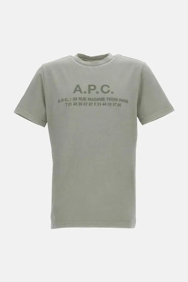 A.p.c. Short-sleeved Shirt With Print