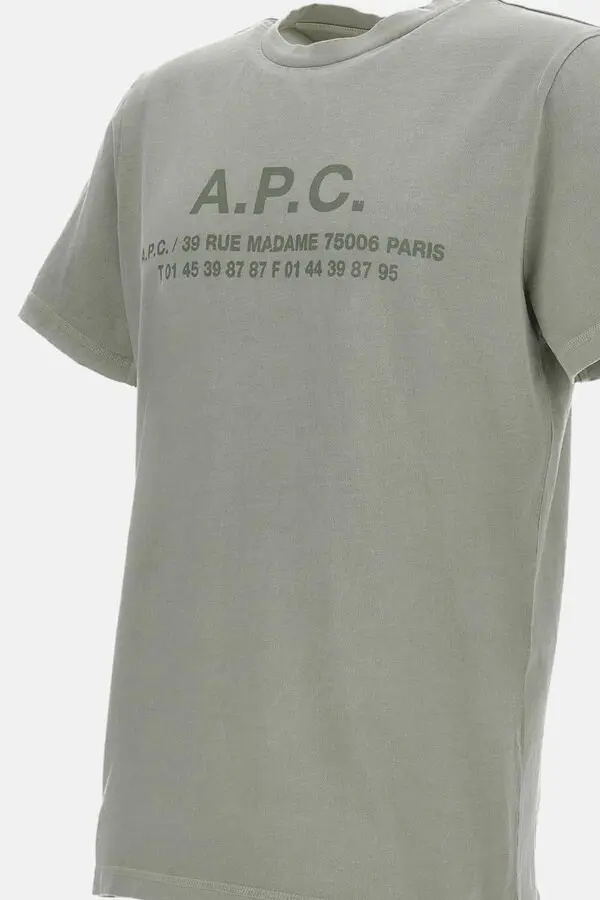 A.p.c. Short-sleeved Shirt With Print