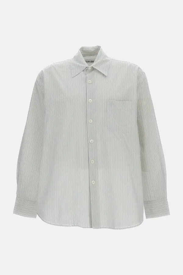 Our Legacy Striped Overshirt - White