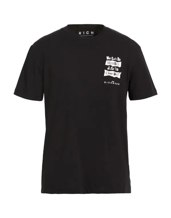 John Richmond T-shirt Size Cotton, Elastane - Black