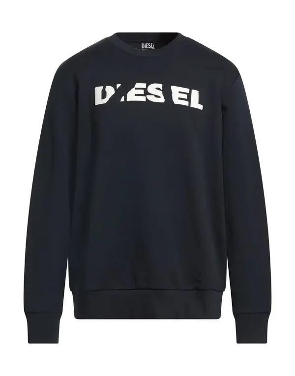 DIESEL® Cotton French Terry Sweatshirt - Blue