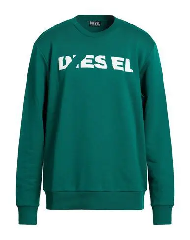 DIESEL Cotton French Terry Sweatshirt - Green