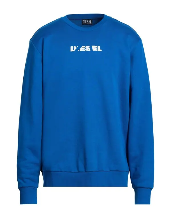 DIESEL® Cotton-elastane French Terry Sweatshirt - Blue