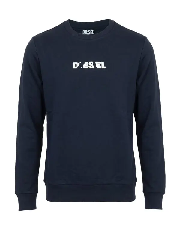 DIESEL® Cotton-elastane French Terry Sweatshirt - Navy