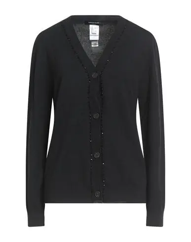 Fabiana Filippi Cardigan In Virgin Wool, Silk, And Cashmere - Black