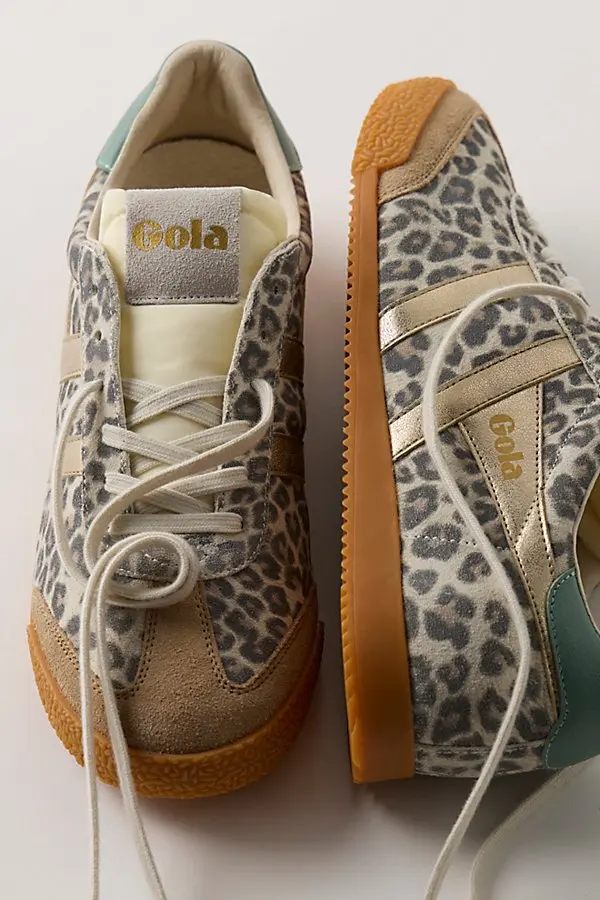 Gola Elan Safari Sneakers - Snow Leopard/light Caramel