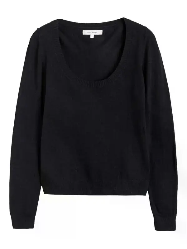 Chinti & Parker Scoop-neck Merino Sweater