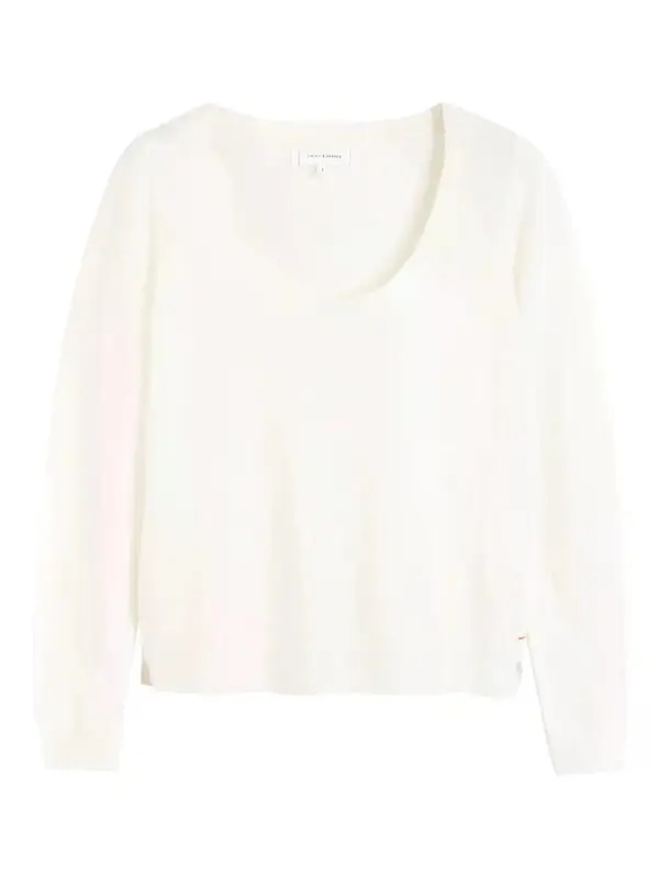 Chinti & Parker Scoop-neck Long-sleeve Sweater