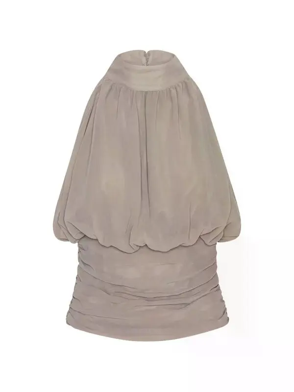 ROTATE BY BIRGER CHRISTENSEN Chiffon Ruched Blouse