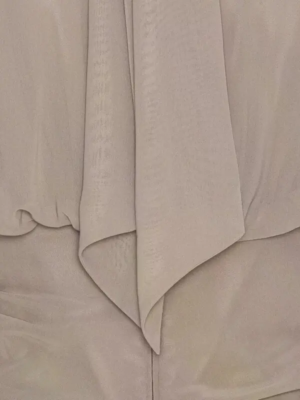 ROTATE BY BIRGER CHRISTENSEN Chiffon Ruched Blouse