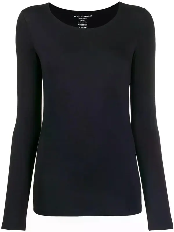 Majestic Filatures Round Neck Top - Blue