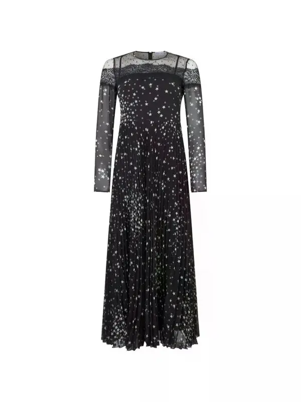 Valentino Garavani Star Lace Maxi Dress - Black