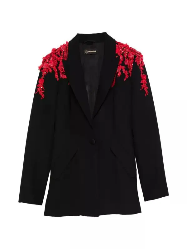 IMROSKA Shoulder-embellished Blazer