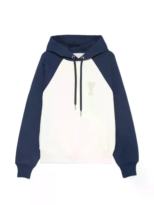 Ami Heart Logo Hooded Sweatshirt - Neutrals