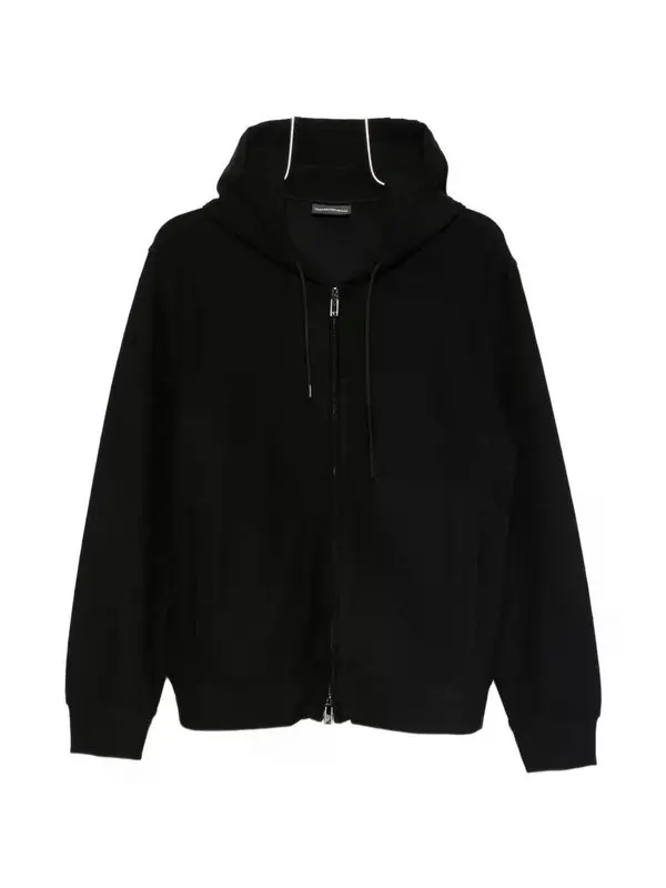 Emporio Armani Zip-up Hoodie - Black
