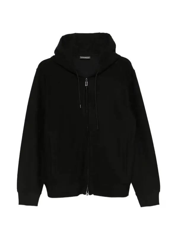 Emporio Armani Zip-up Hoodie - Black