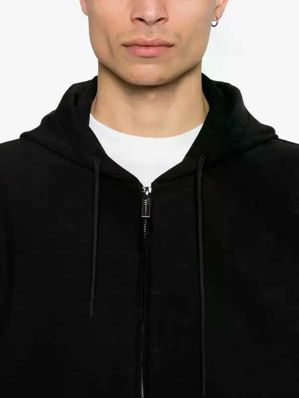 Emporio Armani Zip-up Hoodie - Black