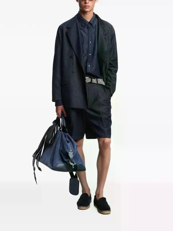Emporio Armani Lyocell-blend Chambray Shirt