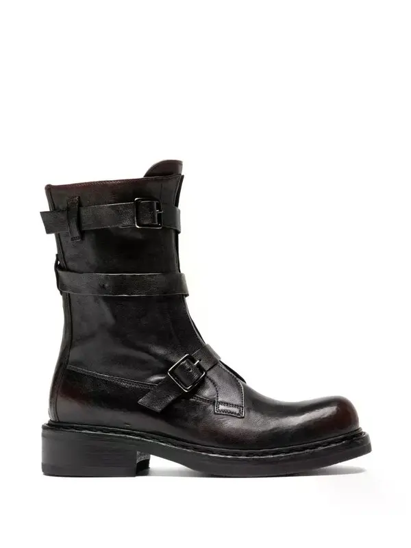 Officine Creative Dakota 004 Biker Boots - Black