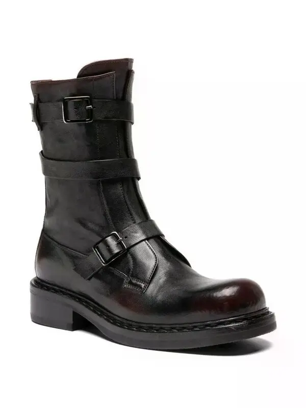 Officine Creative Dakota 004 Biker Boots - Black