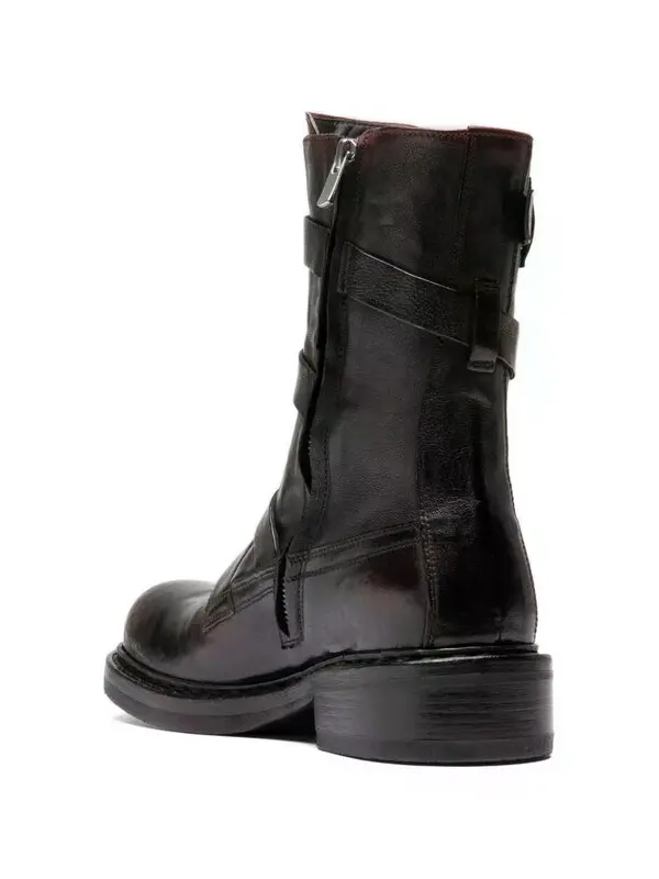 Officine Creative Dakota 004 Biker Boots - Black