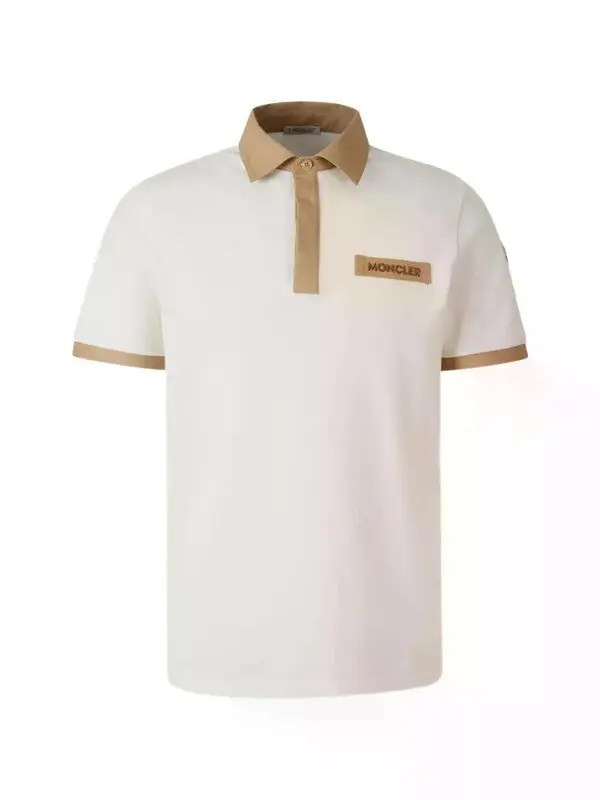 Moncler Logo-stitched Polo Shirt - White