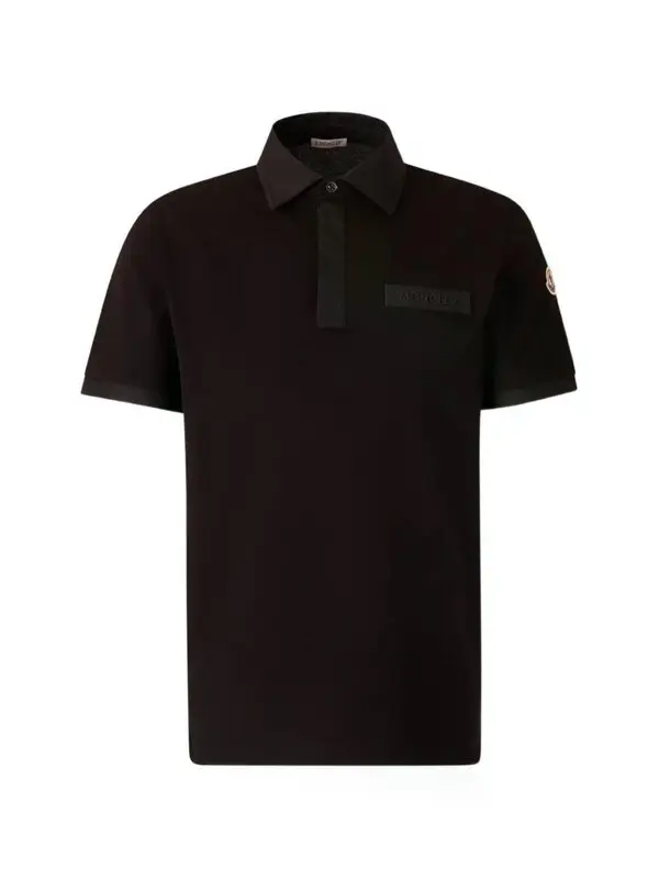 Moncler Logo-stitched Short-sleeve Polo Shirt