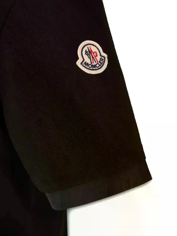 Moncler Logo-stitched Short-sleeve Polo Shirt