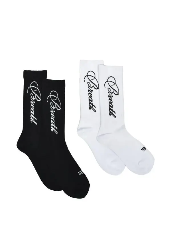 BREATH Logo Socks - Black