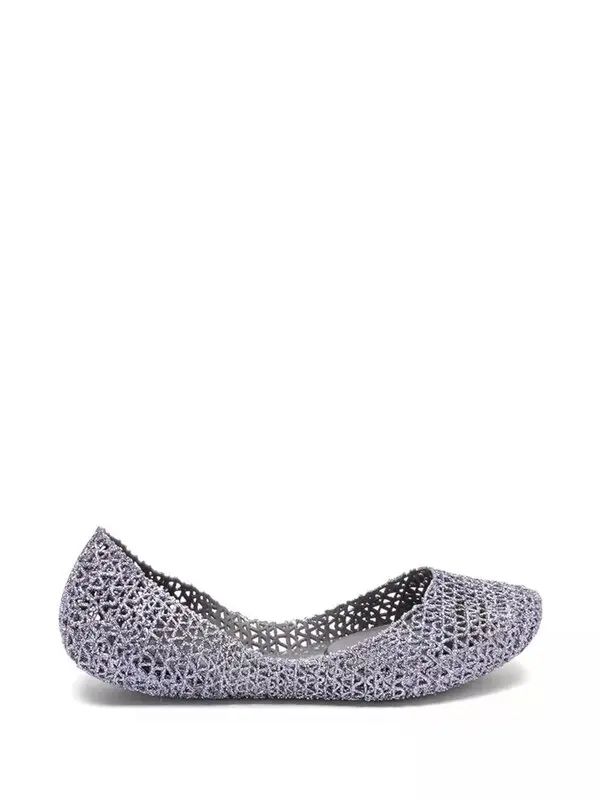 Melissa Glitter Ballet Flats - Grey