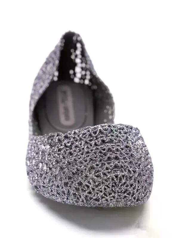 Melissa Glitter Ballet Flats - Grey